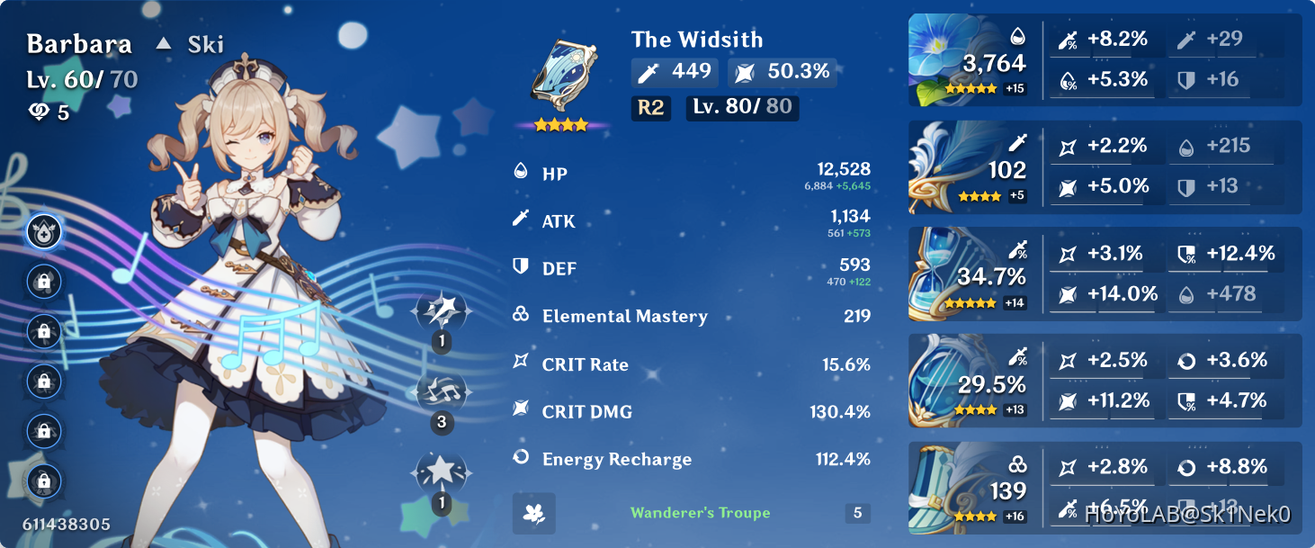 DPS Barbara in progress! Genshin Impact | HoYoLAB