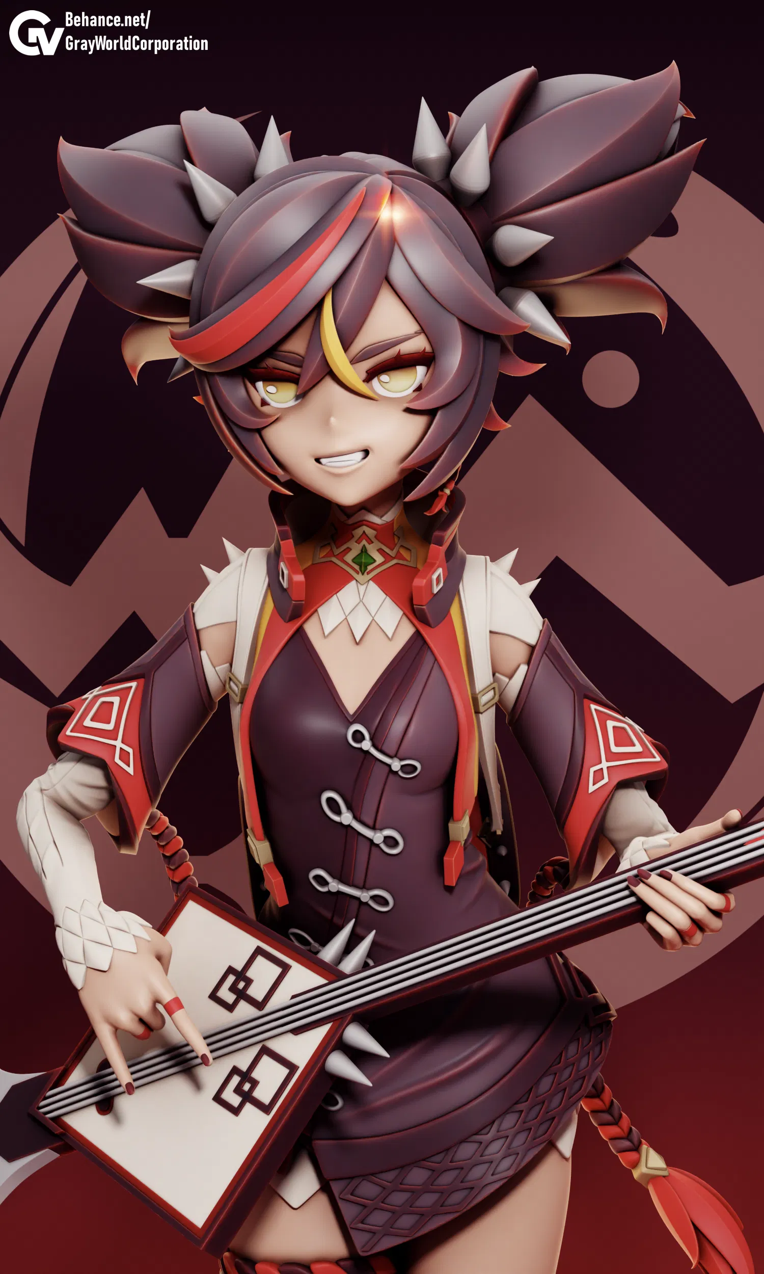 Xinyan | model for printing Genshin Impact | HoYoLAB