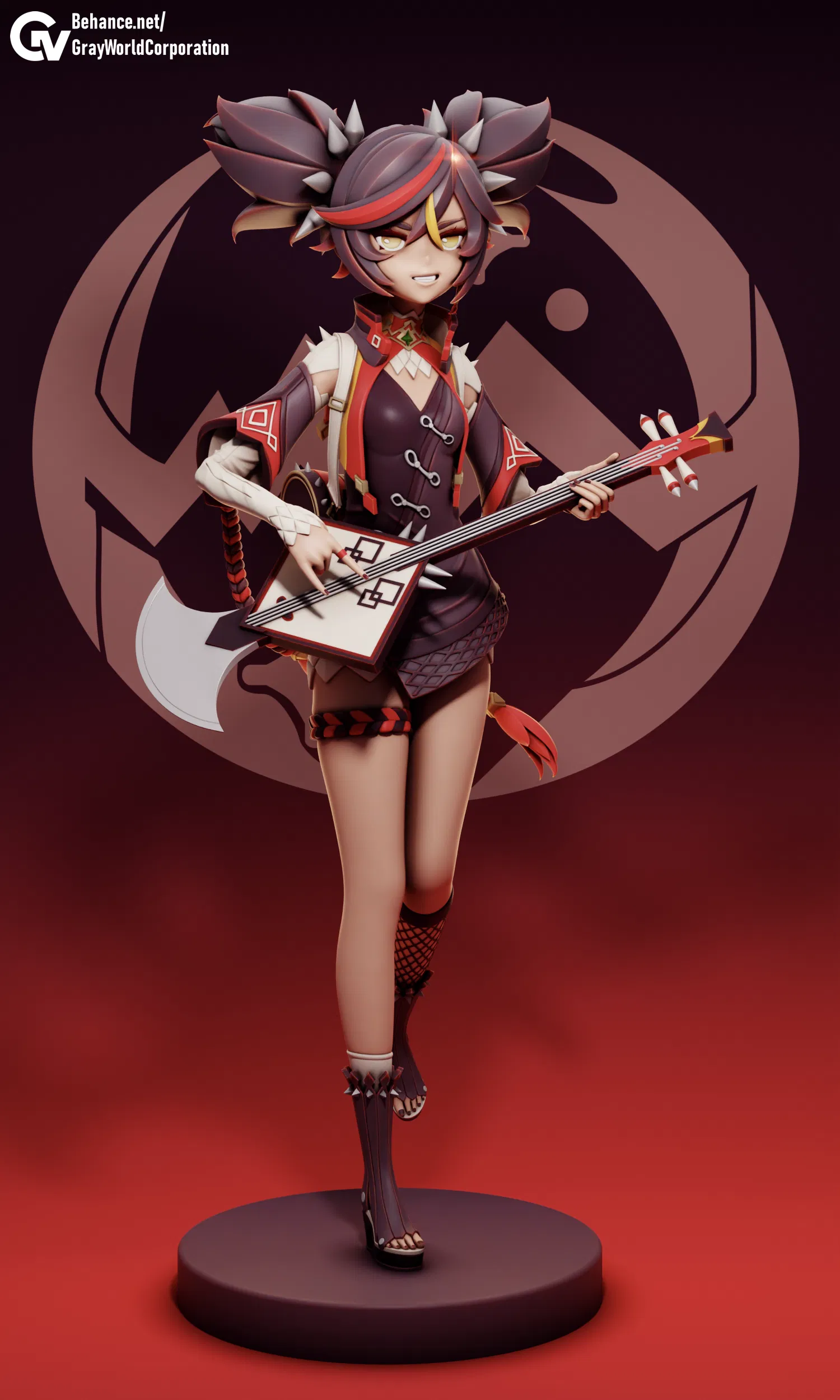 Xinyan | model for printing Genshin Impact | HoYoLAB