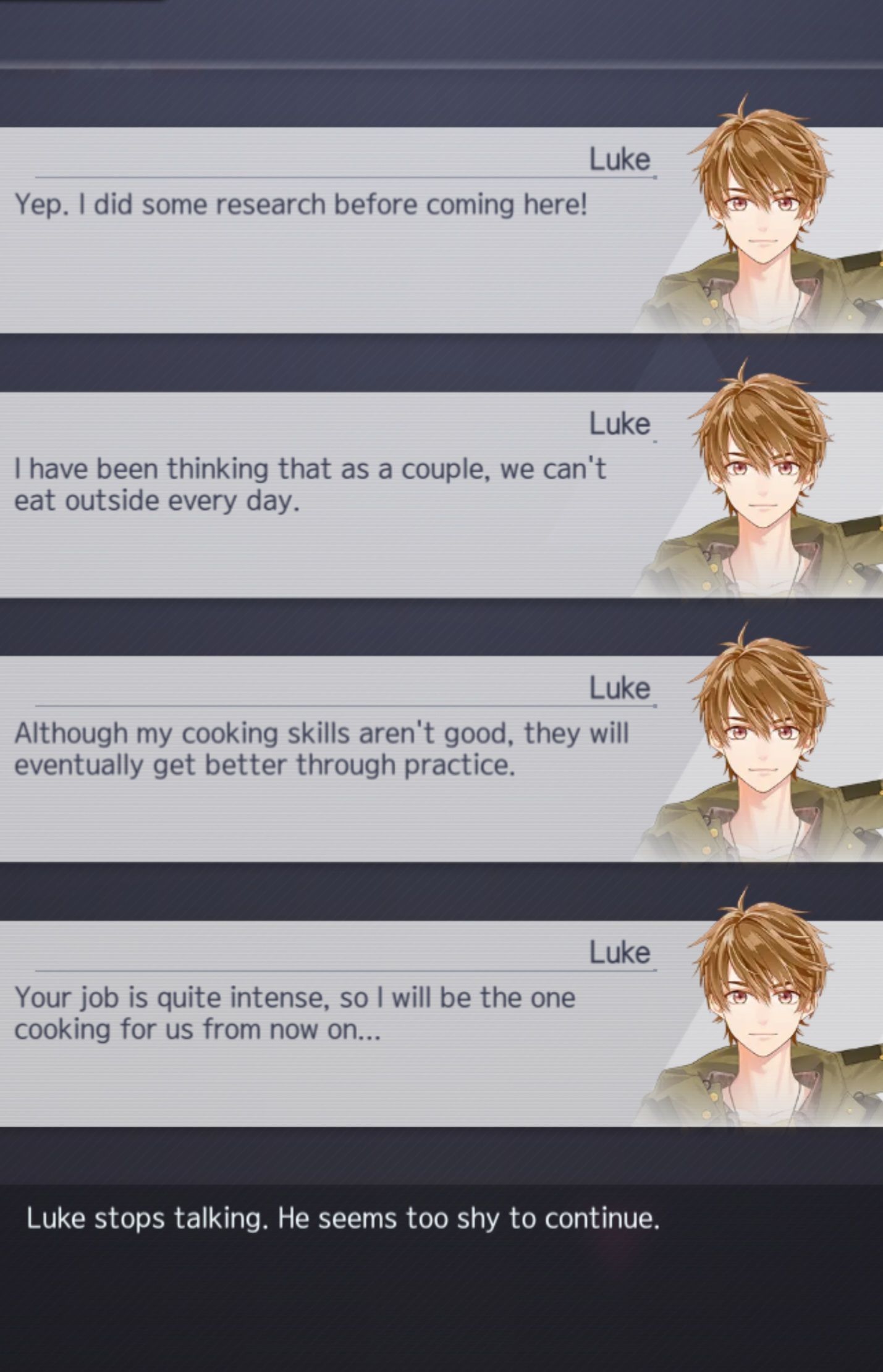 I don't really like Luke like that, but I have MAD respect for him now ...