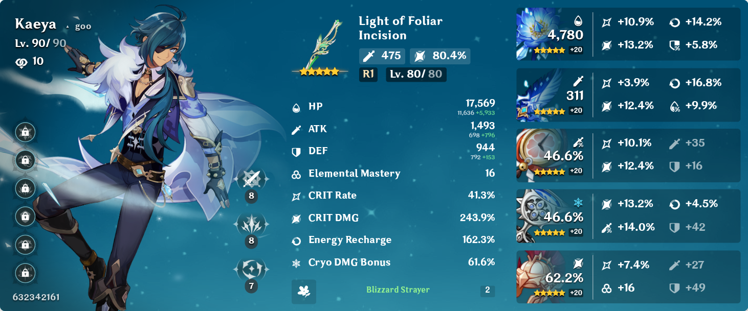 Keaya build? Genshin Impact | HoYoLAB