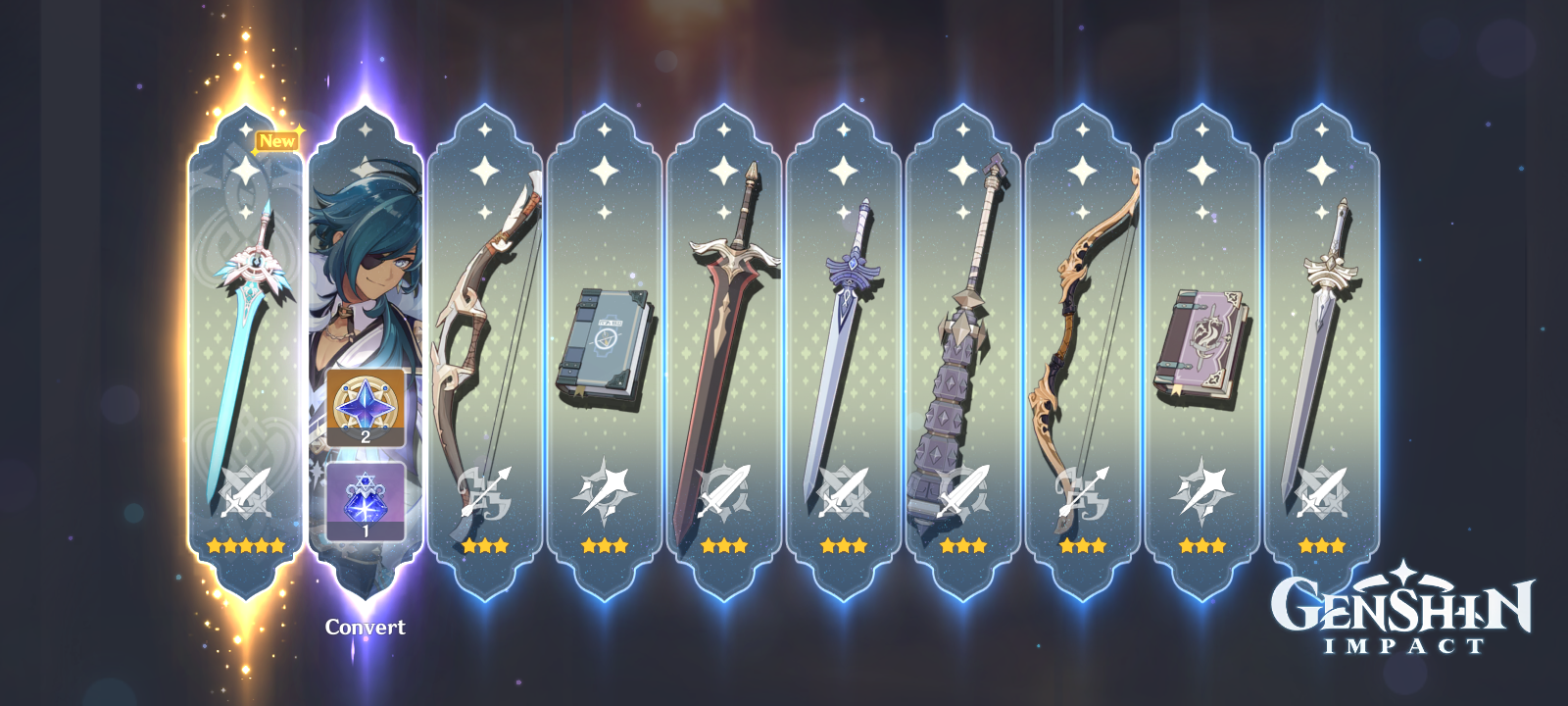 C2 KAEYA and 2 5* weapons in one day Genshin Impact | HoYoLAB