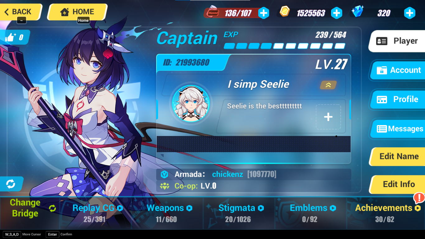 I finished Q-manifold with lvl 23 Seele with Azure storm scythe 10 floor clear. What do you ...