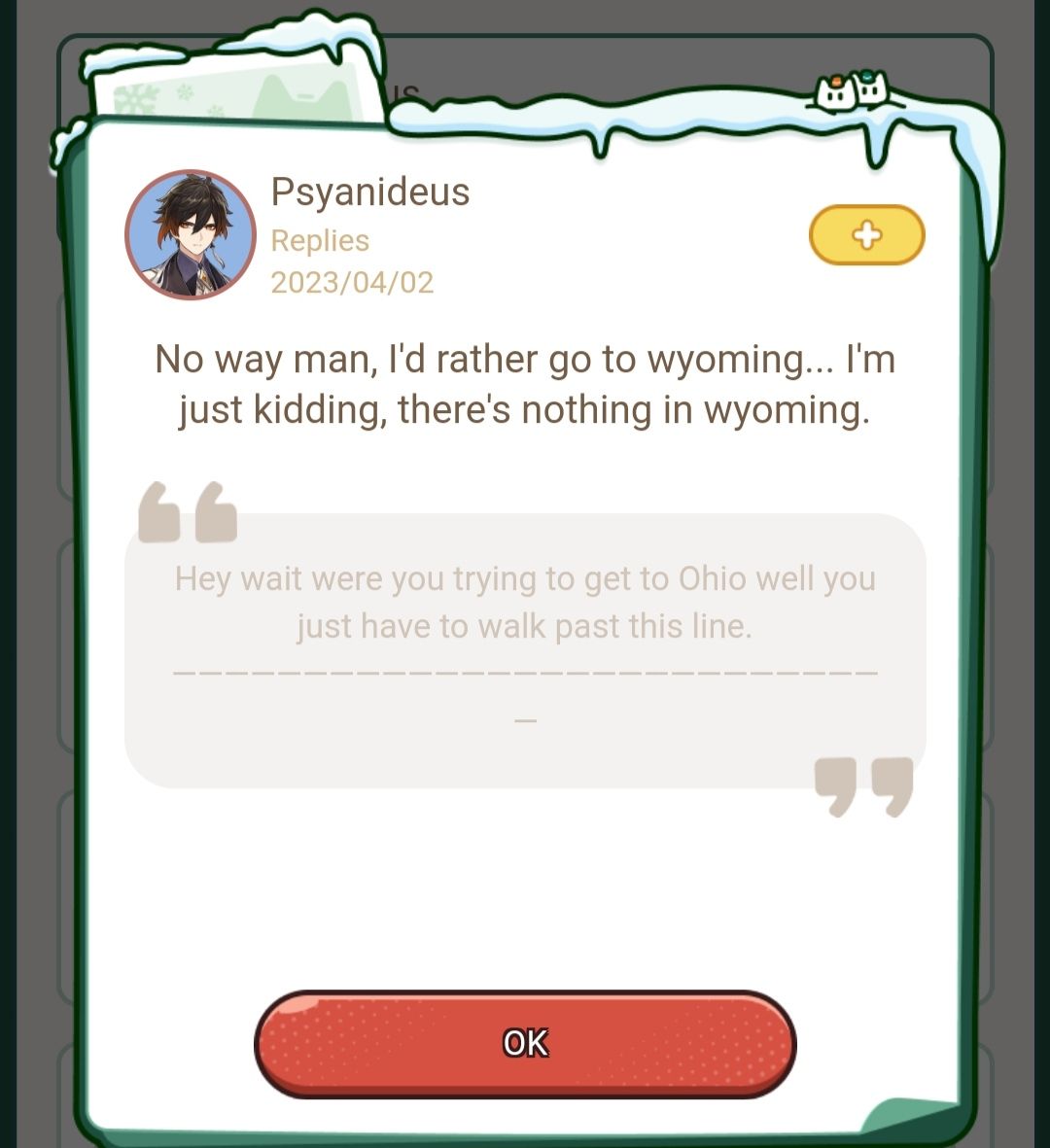 ahio do be like that. | HoYoLAB