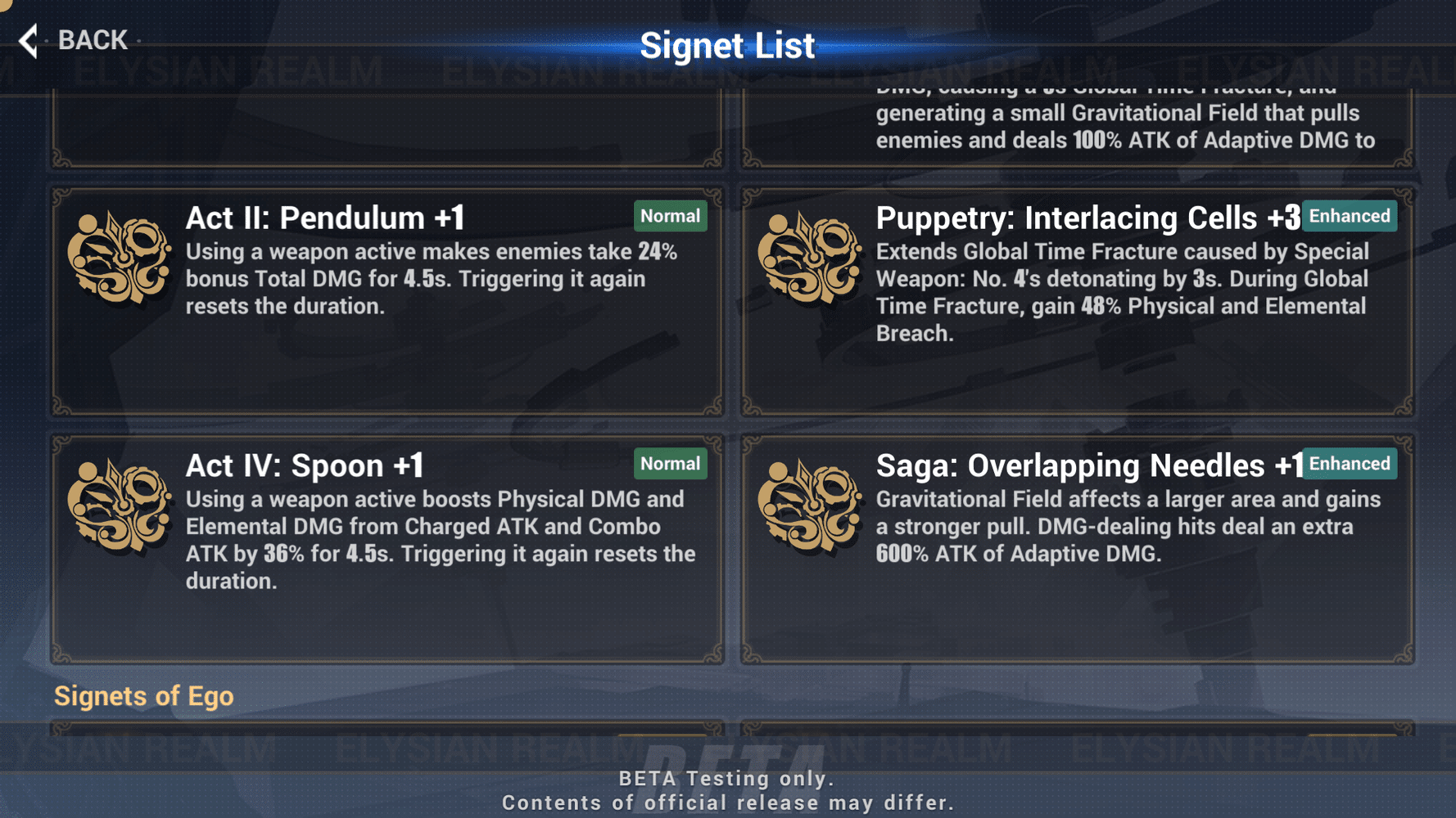 [Beta 6.5] Elysian Realm [Difficulty : Finality] Signet, Sigil, & Team ...