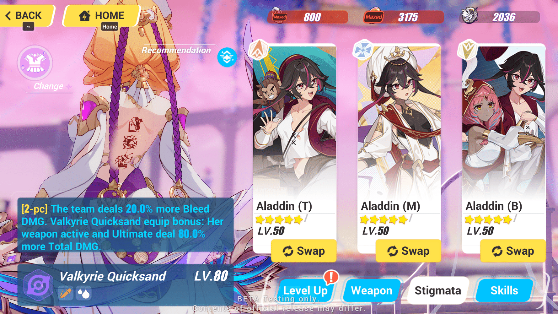 [Beta 6.5] Elysian Realm [Difficulty : Finality] Signet, Sigil, & Team Lineup For SS Valkyrie ...