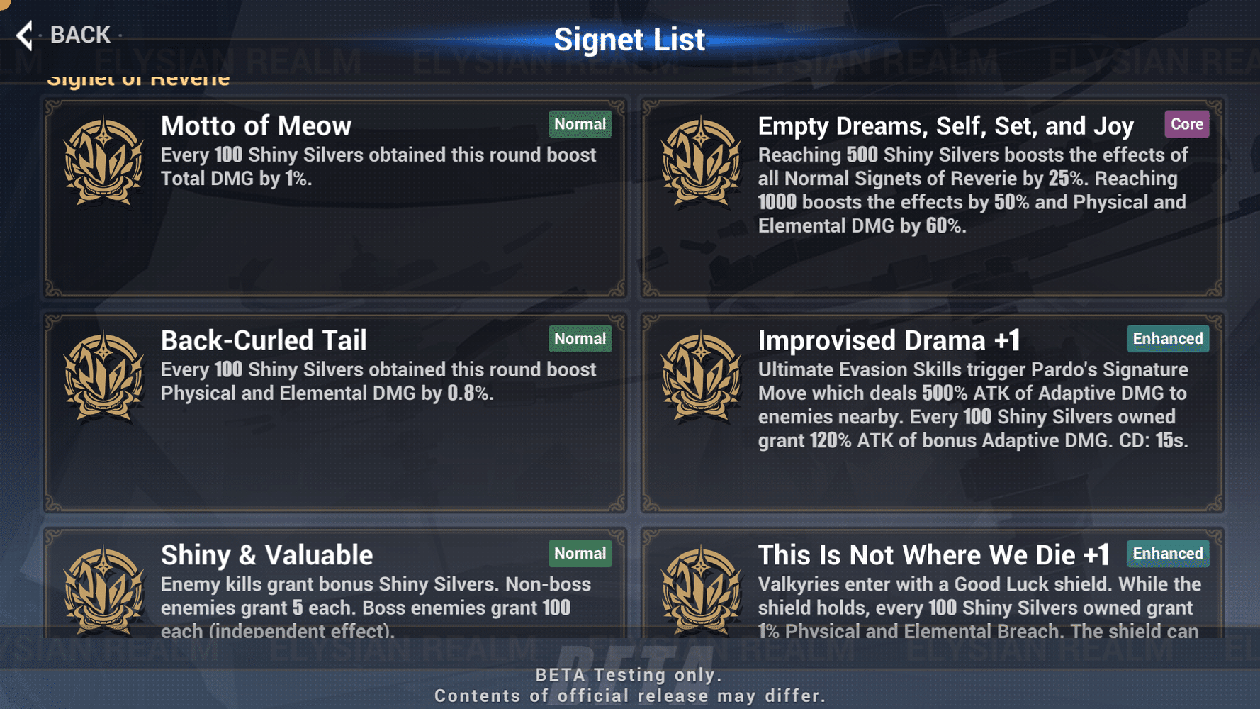 [Beta 6.5] Elysian Realm [Difficulty : Finality] Signet, Sigil, & Team ...