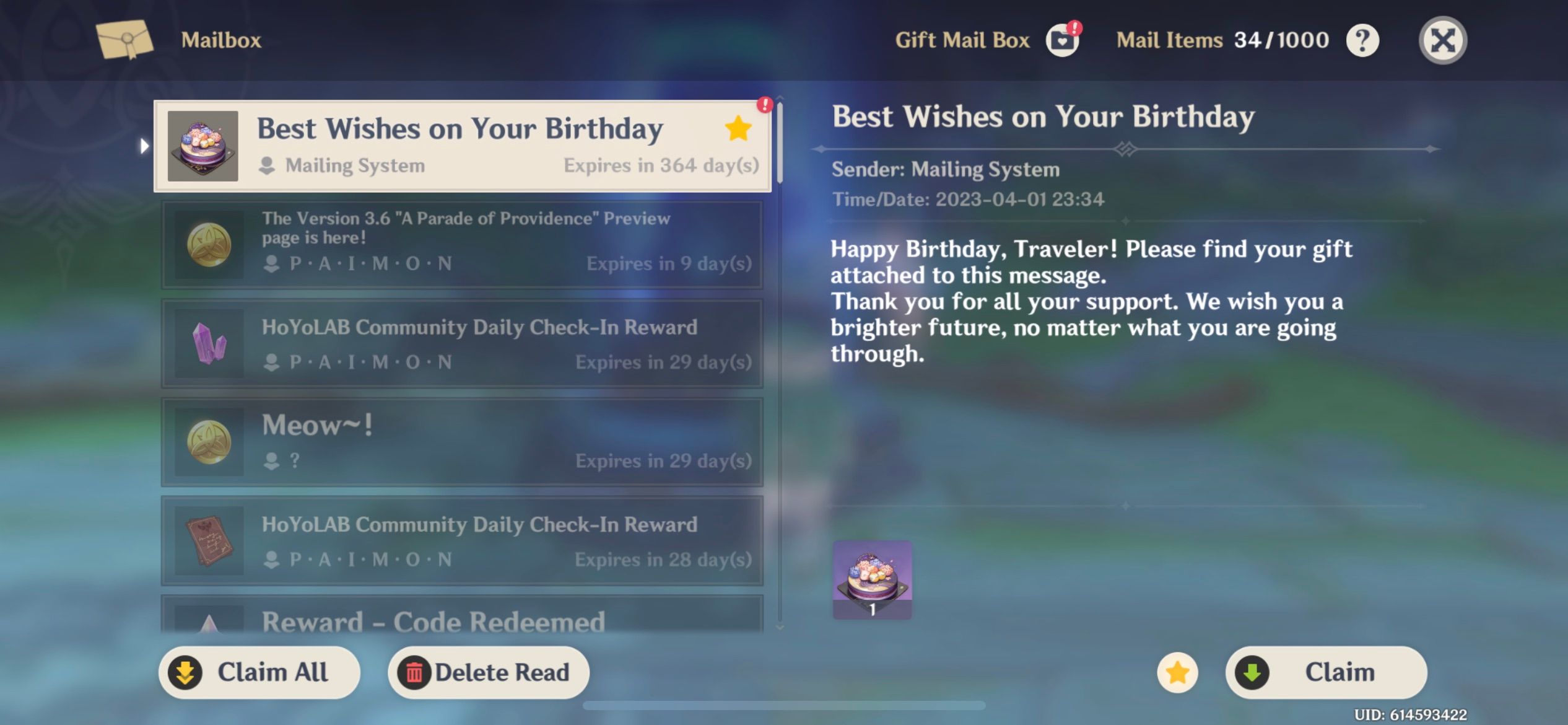 Happy birthday to me! Genshin Impact | HoYoLAB