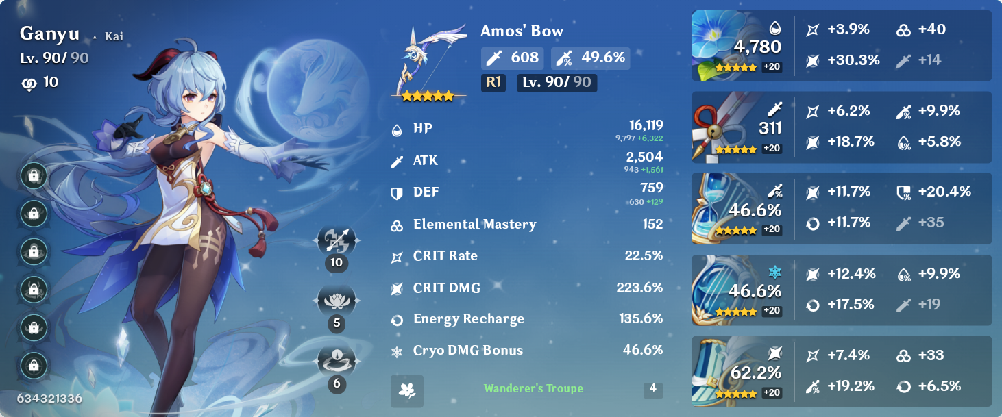 ganyu build Genshin Impact | HoYoLAB