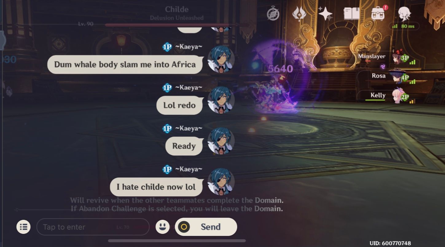 Last week fighting childe weekly boss Genshin Impact | HoYoLAB