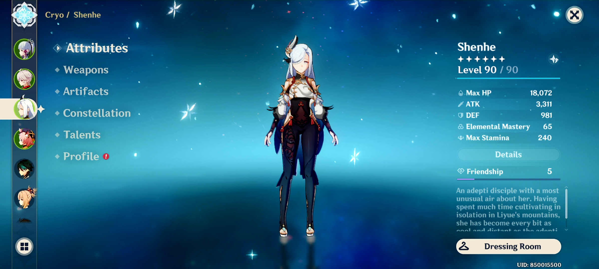 Is this good enough for 4pc noblesse shenhe? Genshin Impact | HoYoLAB