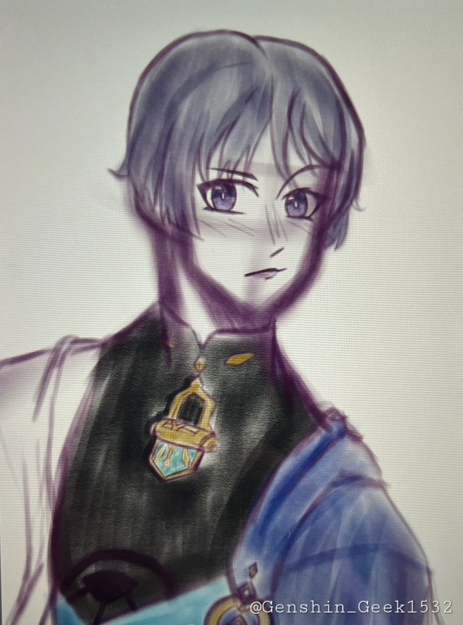 Scara Drawing My Friend Made 🤩 Genshin Impact | HoYoLAB