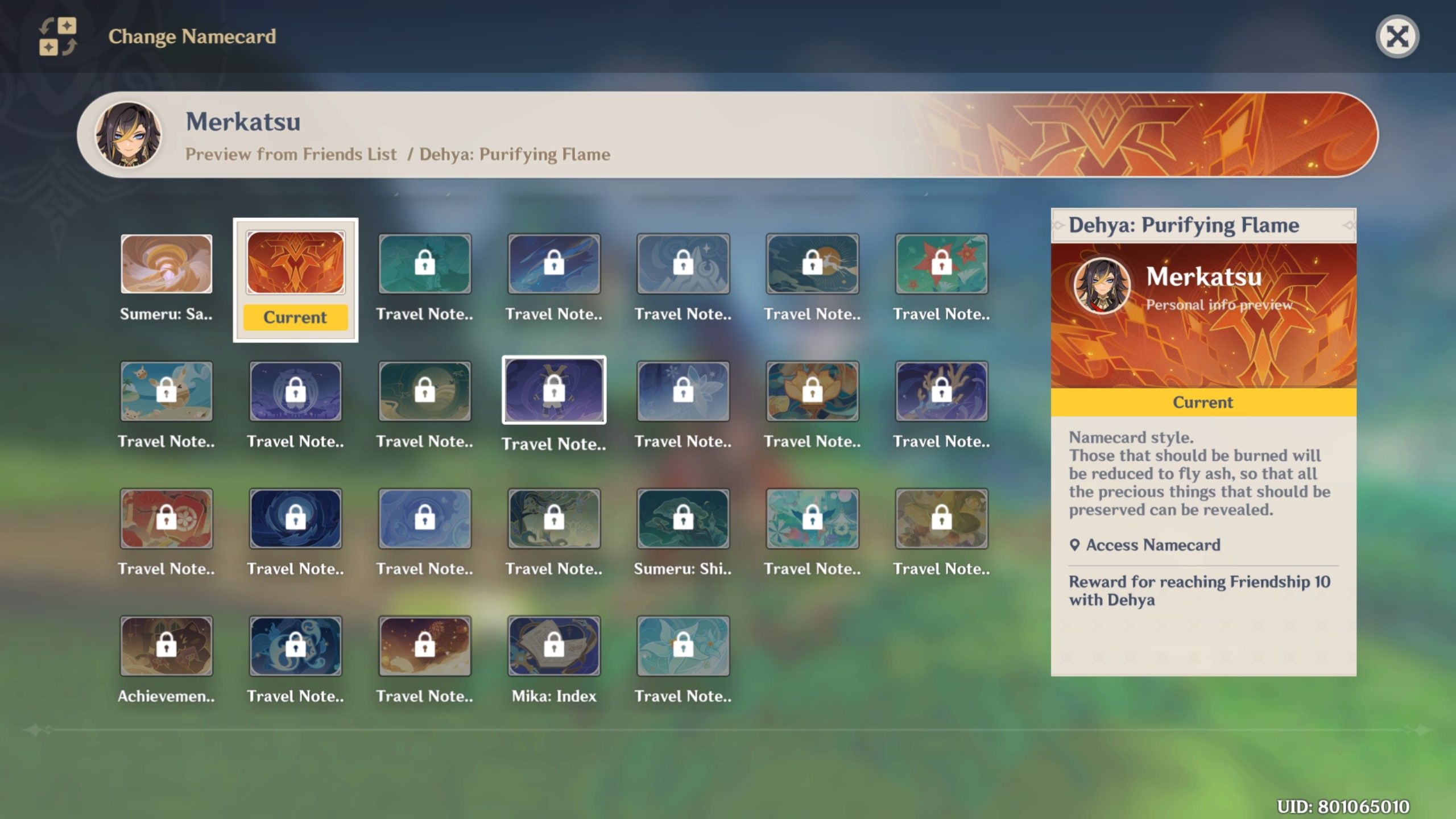 Dehya Namecard Fury~! Genshin Impact | HoYoLAB