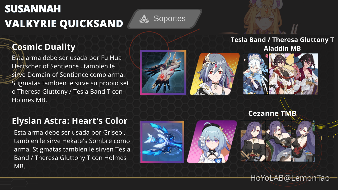 [BETA 6.5] Como Rotar con Susannah Valkyrie Quicksand Honkai Impact 3rd | HoYoLAB