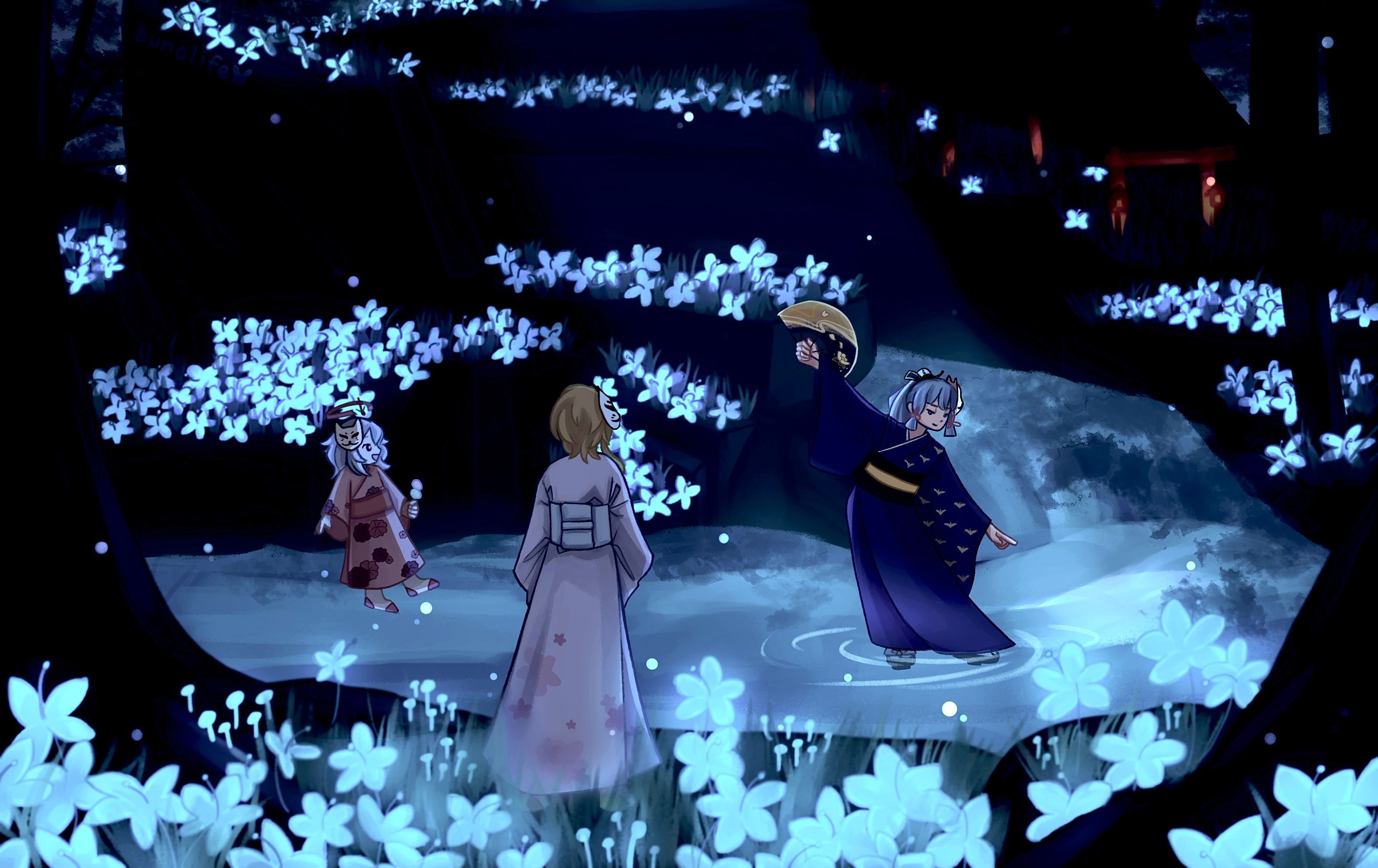 ayaka dance (ft. lumine and paimon) Genshin Impact | HoYoLAB