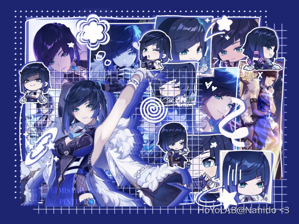 YELAN wallpaper 💙🦋 Genshin Impact | HoYoLAB