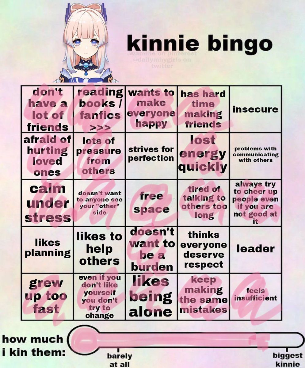 Kinnie Bingo Genshin Impact | HoYoLAB