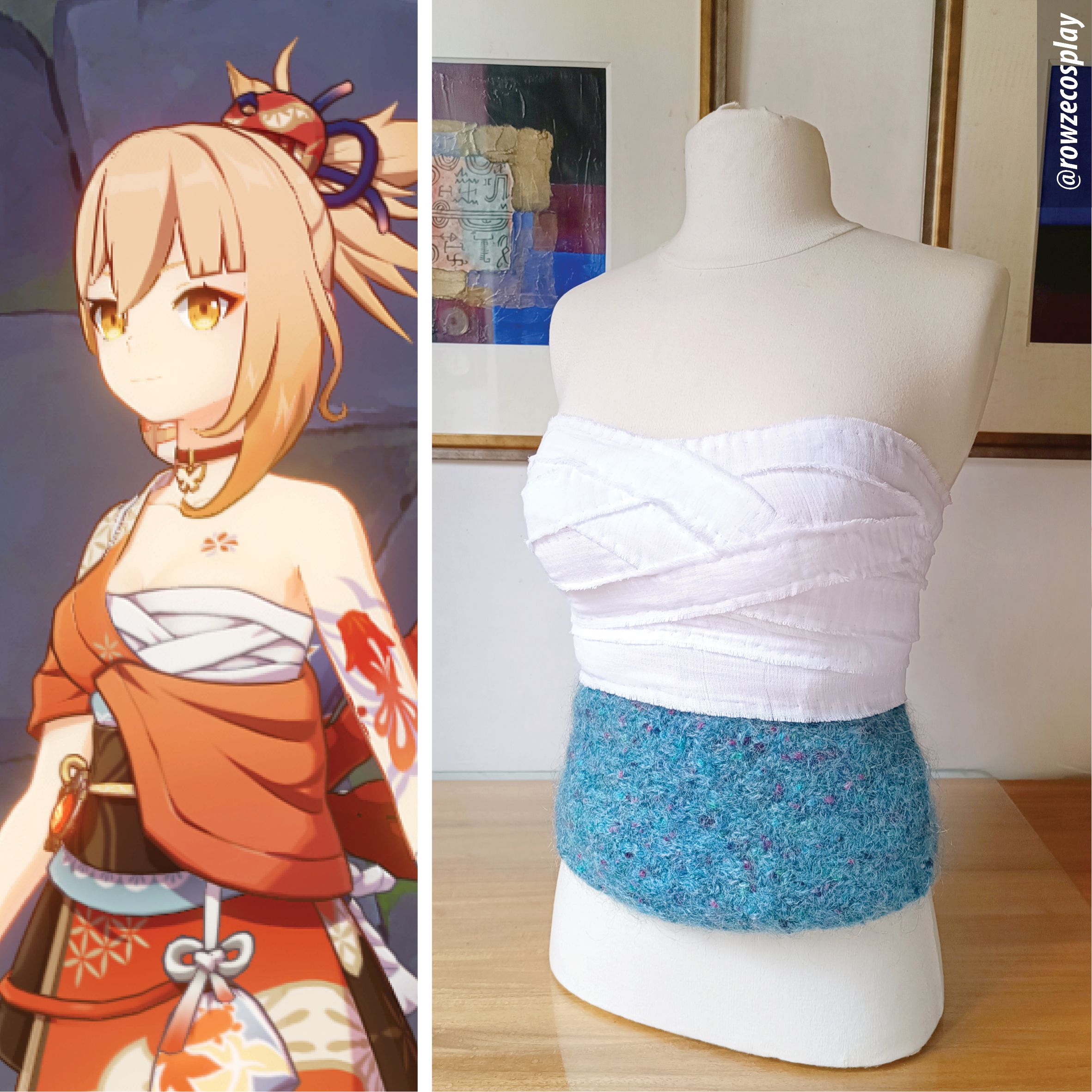 MAKING A YOIMIYA COSPLAY - Video game vs Cosplay - Sarashi top Genshin Impact | HoYoLAB