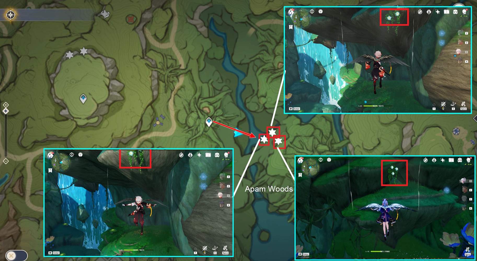 Rute Kumpulkan 75*Kalpalata Lotus Genshin Impact | HoYoLAB