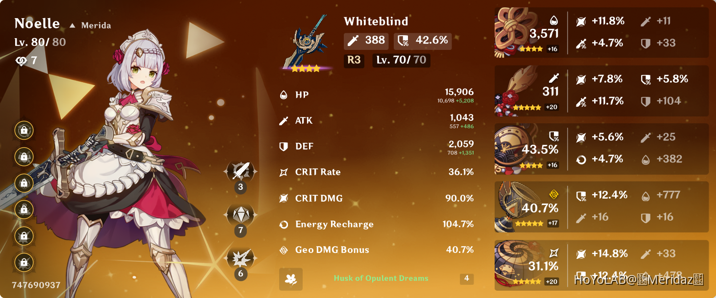 Updated Noelle build! Genshin Impact | HoYoLAB