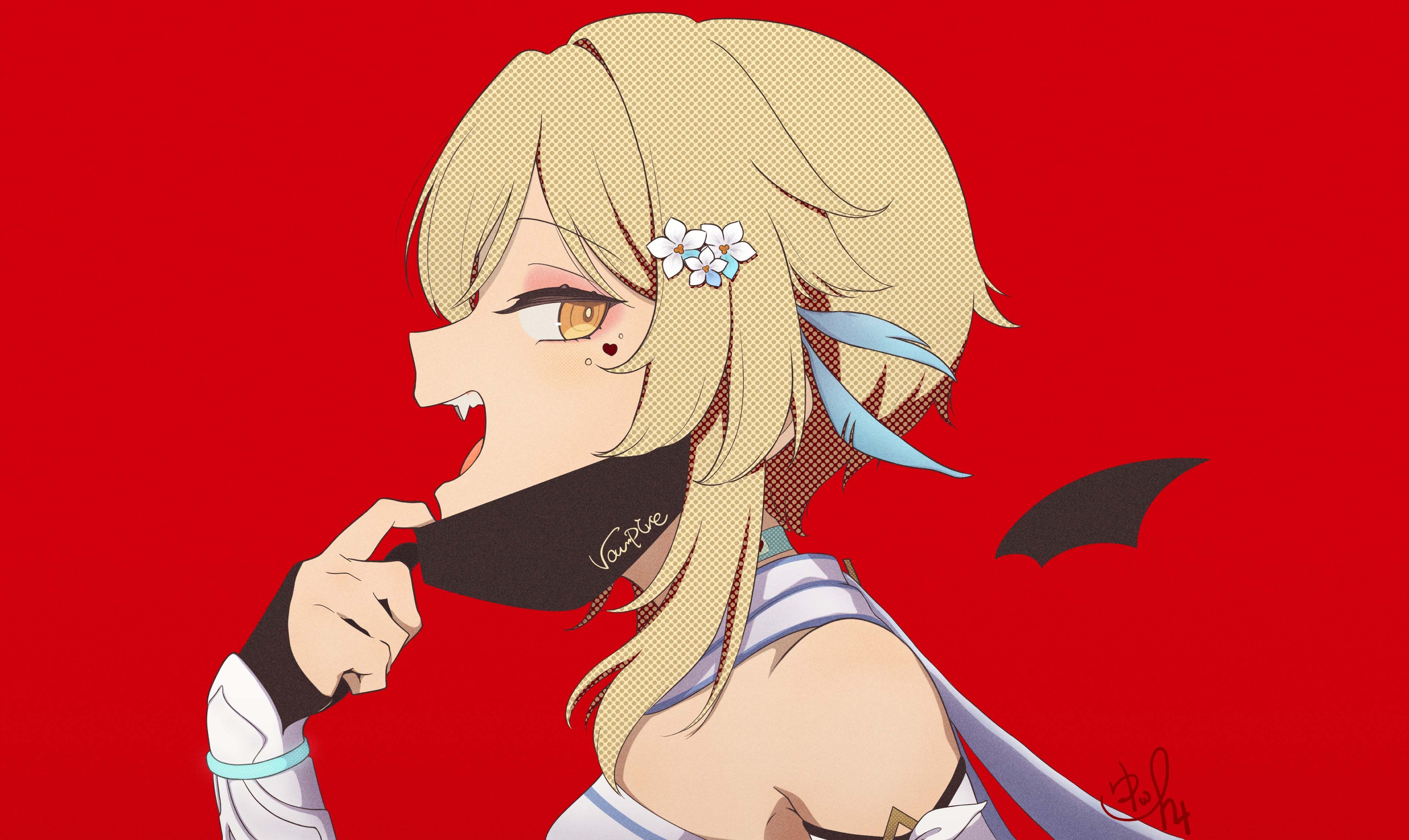 #GenshinArt - ヴァンパイア The vampire (DECO*27) feat. Lumine (April Fools ...