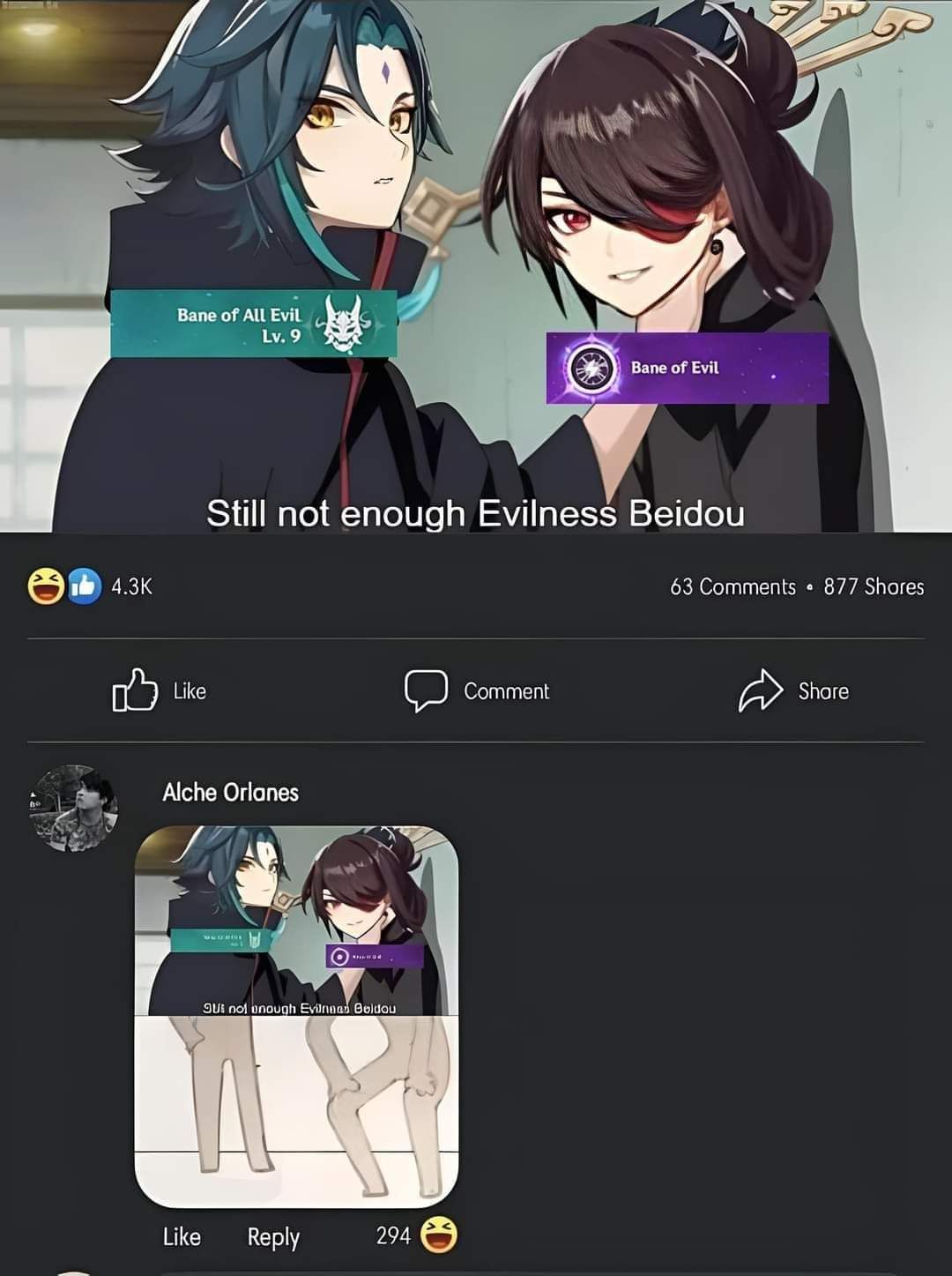 Another day Another memes Xiao to short so beido need to kneel😂 Genshin ...