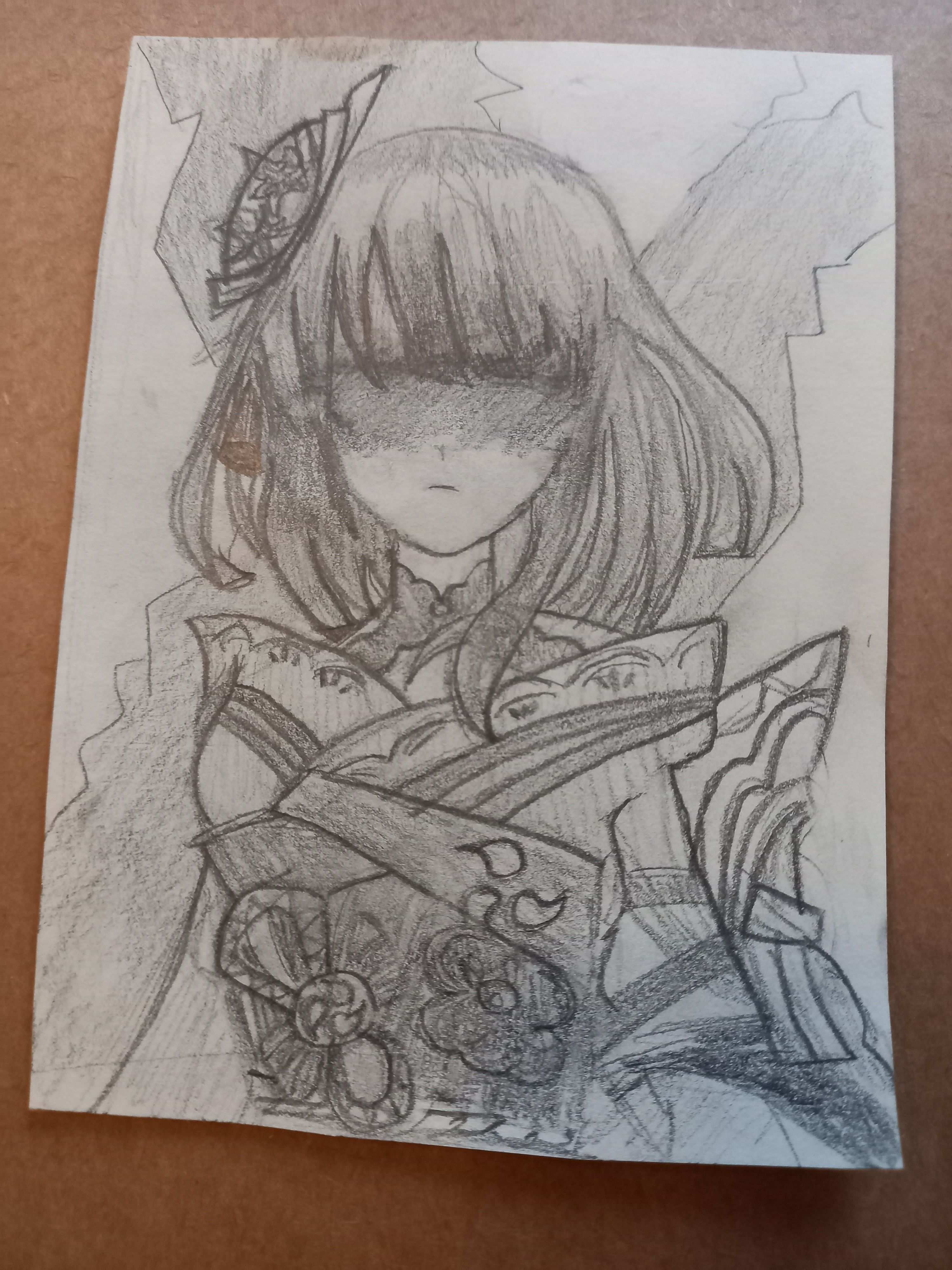 Raiden Sketch but I actually worked on it Genshin Impact | HoYoLAB