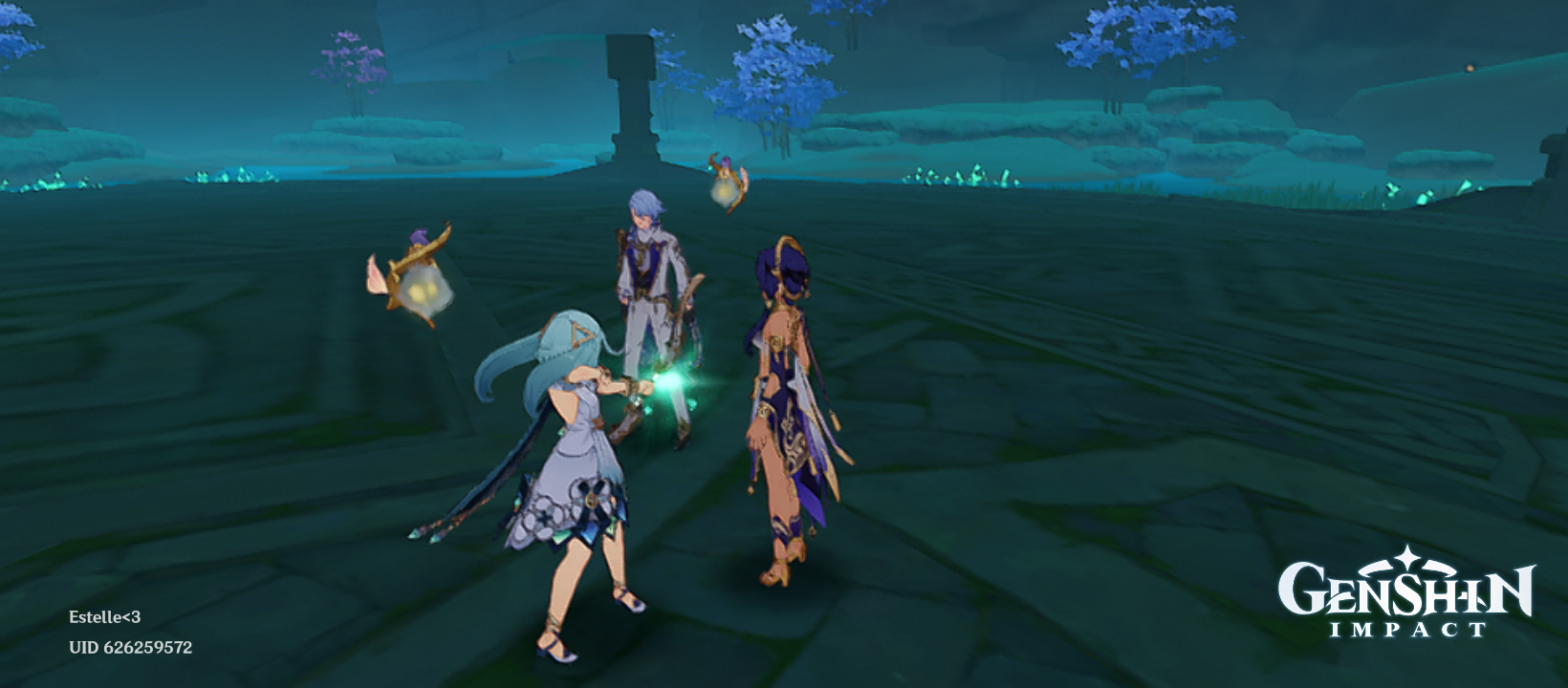 Blue hair Genshin Impact | HoYoLAB