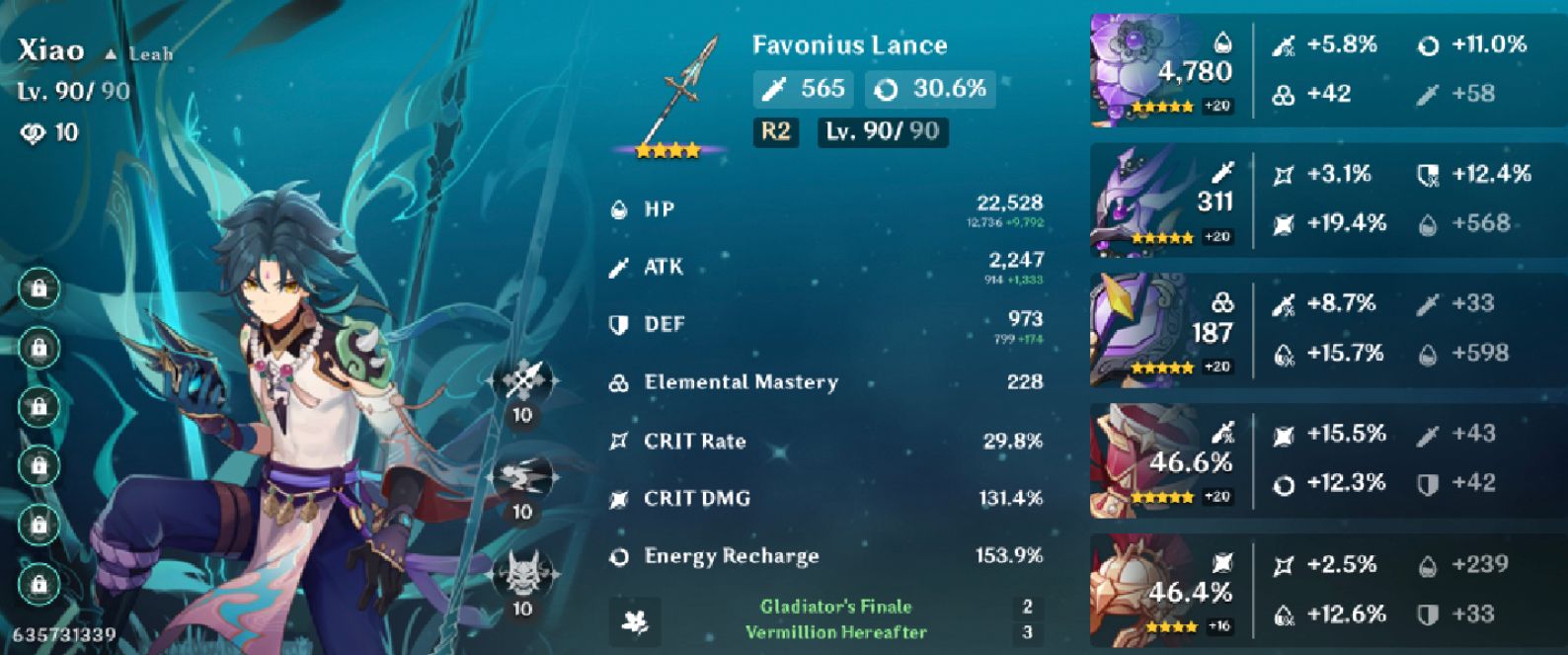 My Xiao build Genshin Impact | HoYoLAB