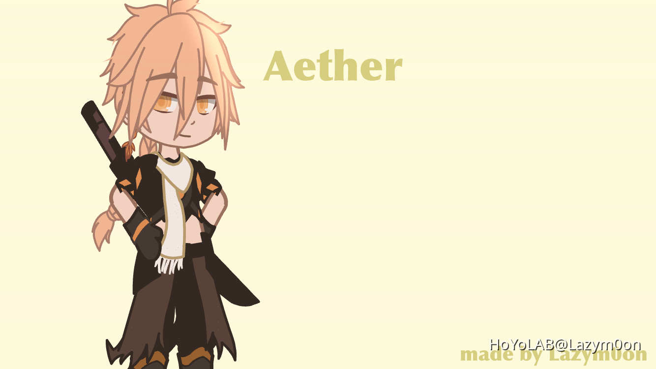 Aether in gacha club!😻 Genshin Impact | HoYoLAB