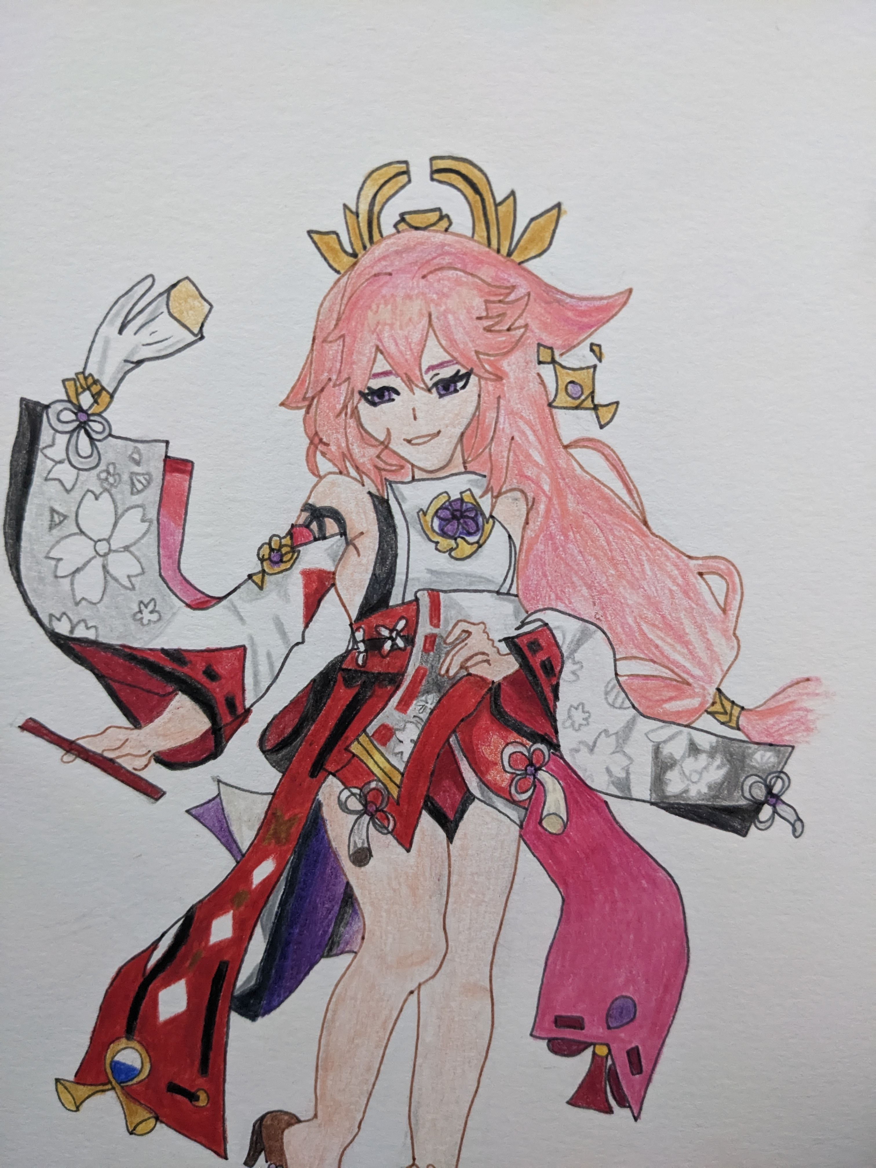 yae miko fan art Genshin Impact | HoYoLAB