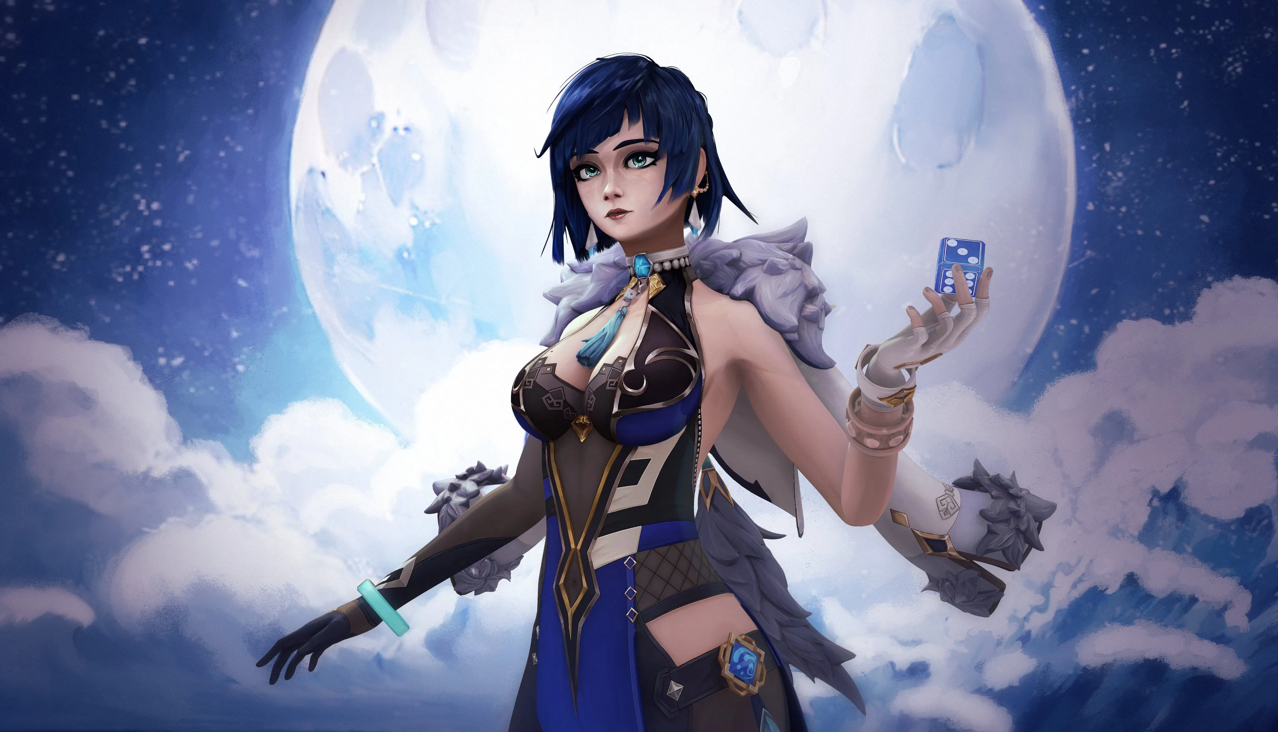 Yelan fan 3D model Genshin Impact | HoYoLAB