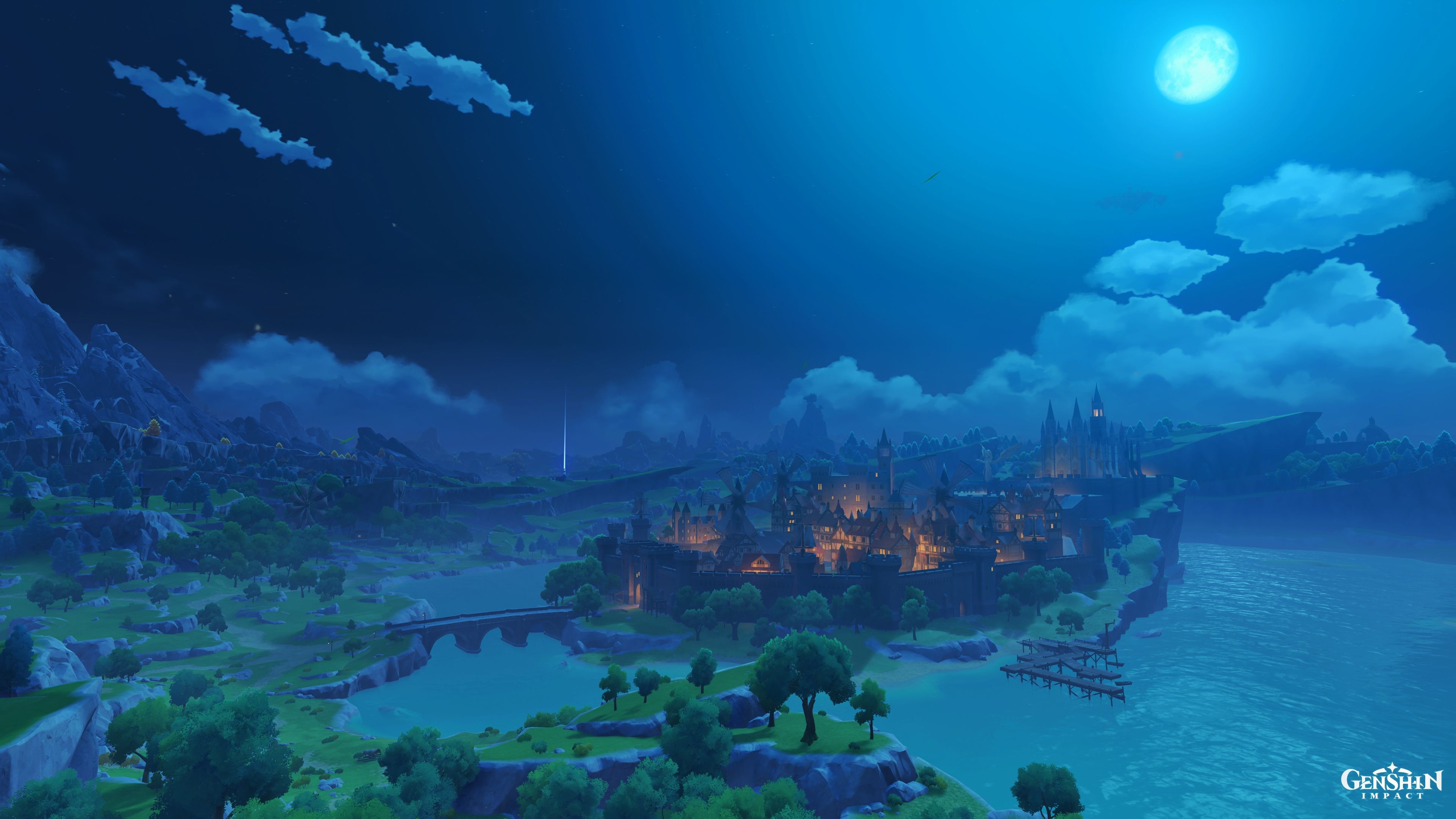 Teyvat Regions Main Cities (Nighttime) Genshin Impact | HoYoLAB