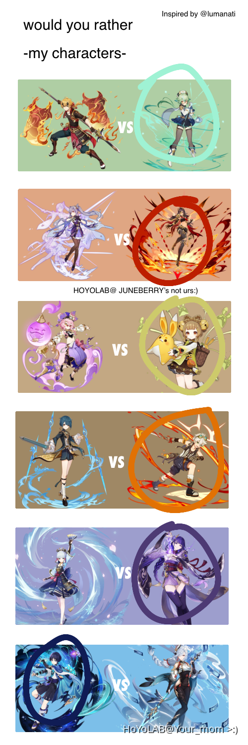 characters id rather have! Genshin Impact | HoYoLAB