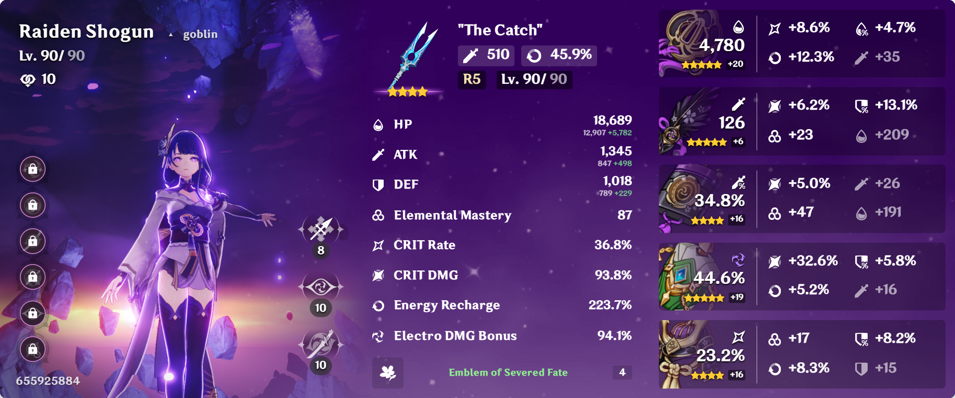 upon request, my current Raiden build (not asking for critique, I'm ...