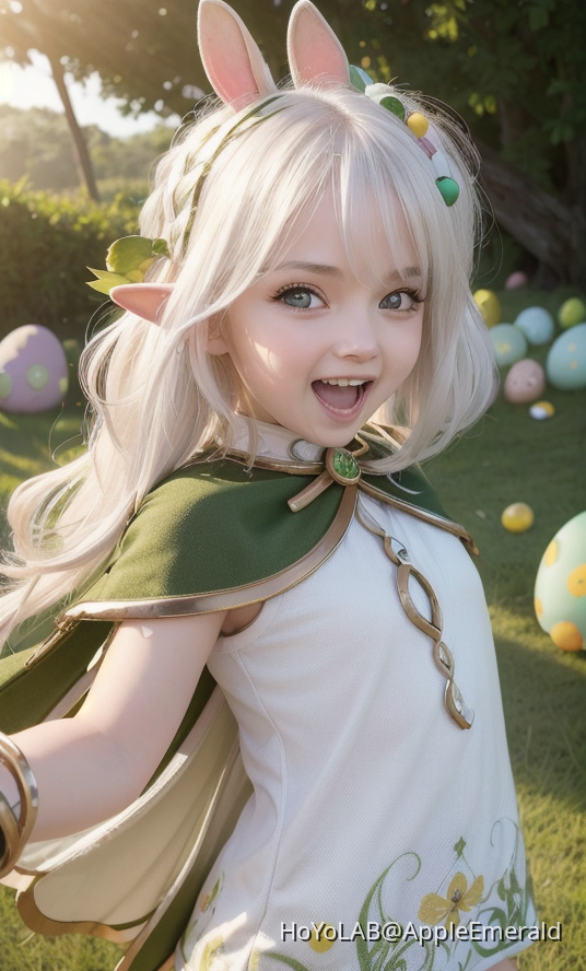 Nahida Easter theme - AI generated with stable diffusion v1.5 Genshin ...