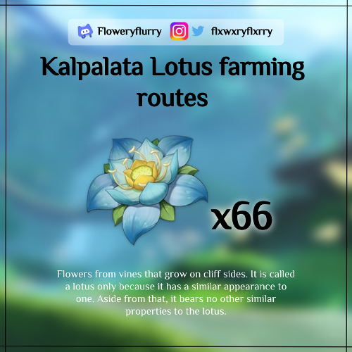 [Version 3.6] Kalpalata Lotus farming routes Genshin Impact | HoYoLAB
