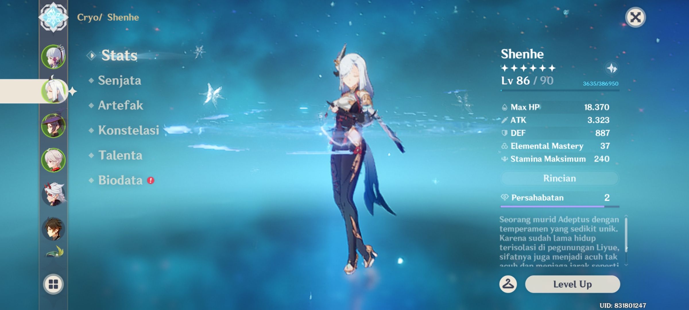 atk senhe idealnya brp ya? Genshin Impact | HoYoLAB