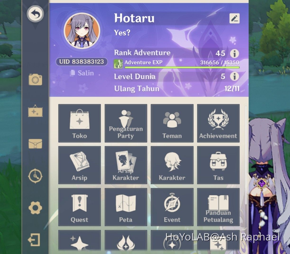 UID cantik Genshin Impact | HoYoLAB