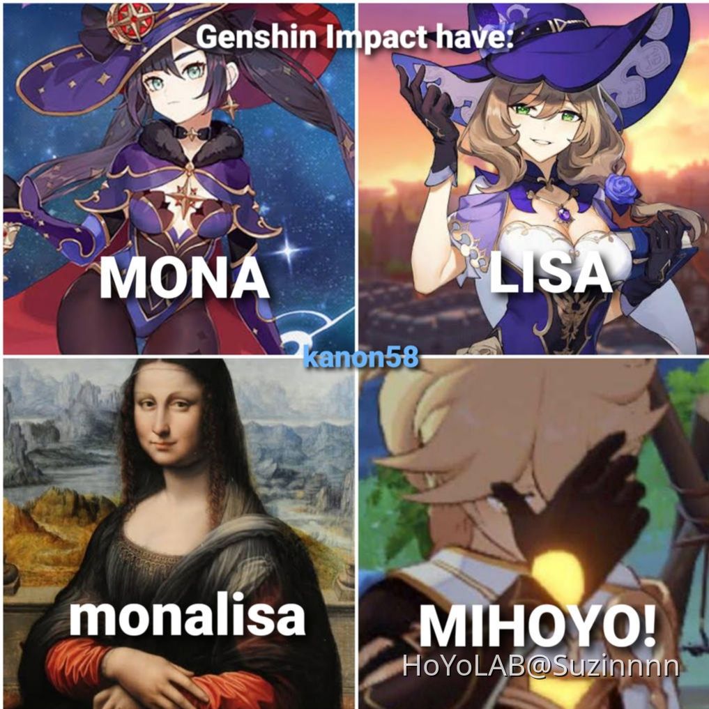 mona + lisa = monalisa ( hoyoverse kiểu... ) Genshin Impact | HoYoLAB