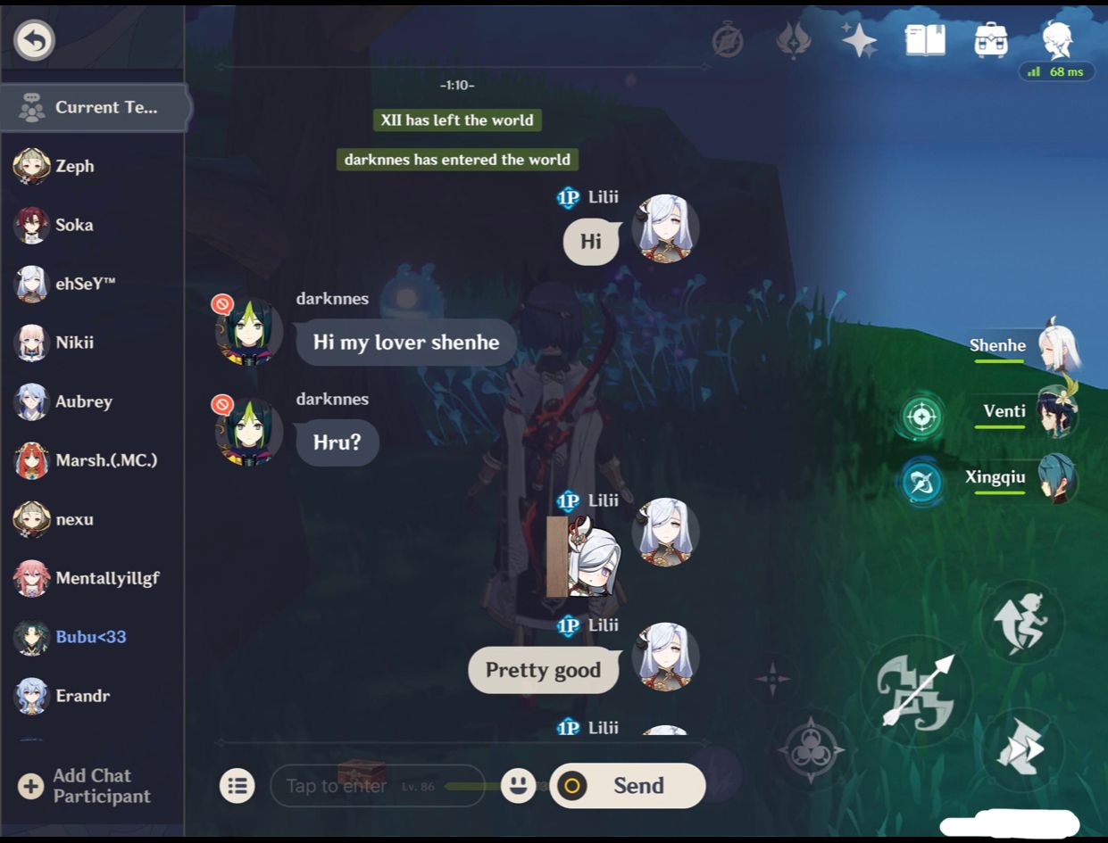 A Friend sent me this chat Genshin Impact | HoYoLAB