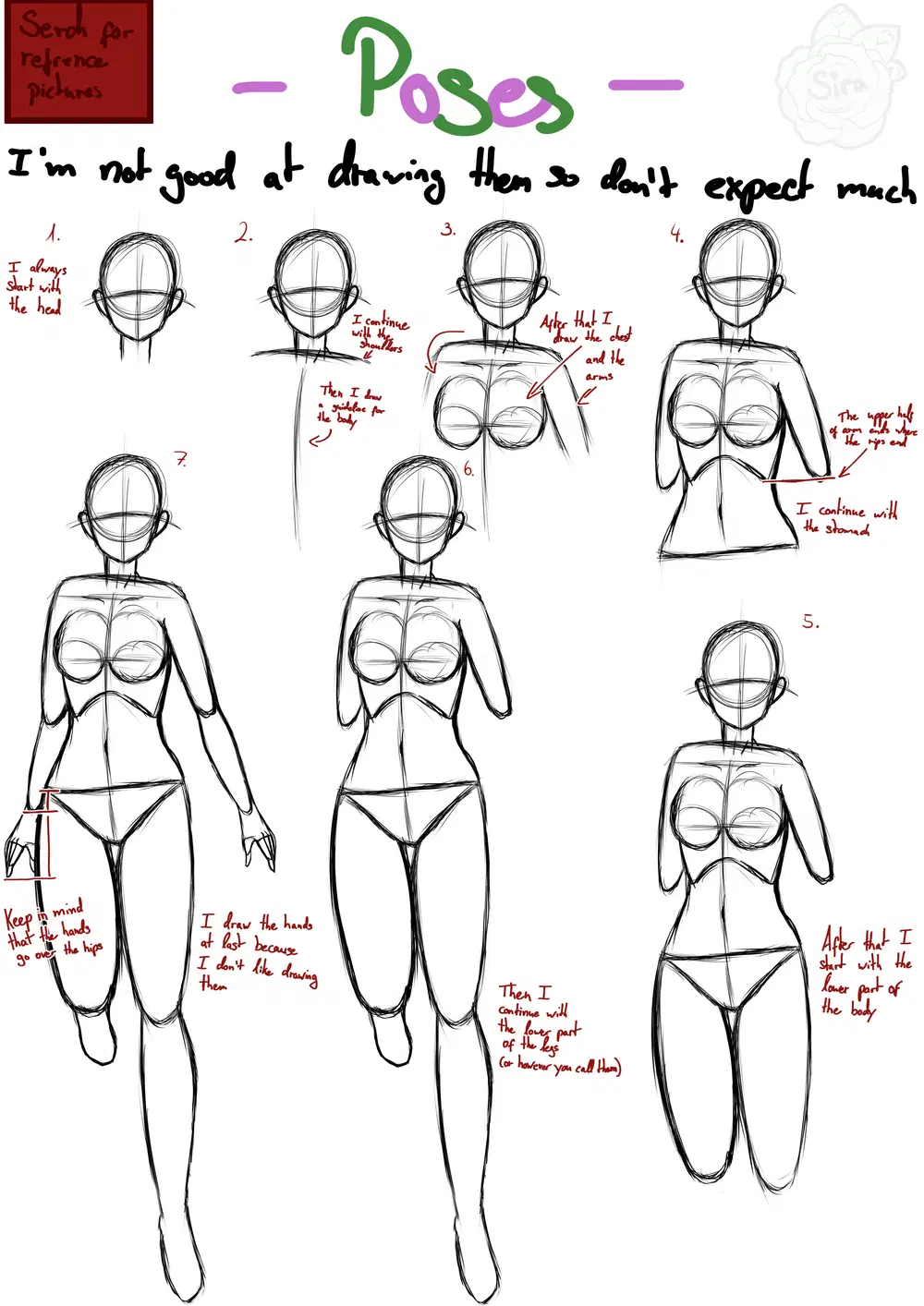 how to draw hands on hips