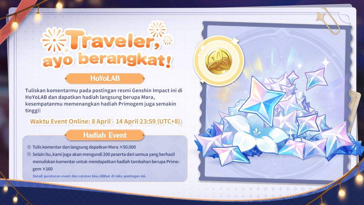 Ringkasan Event "Traveler, Ayo Berangkat!" Genshin Impact | HoYoLAB