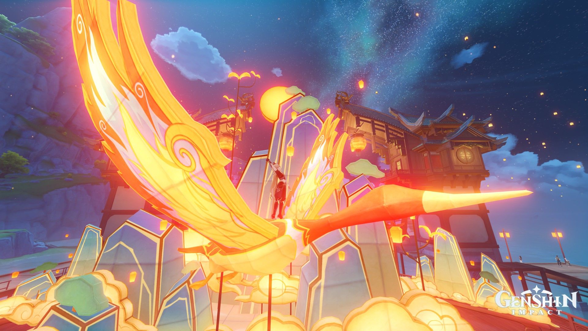 Lantern Rite Collection: Aether on The Golden Crane (6/9) Genshin ...