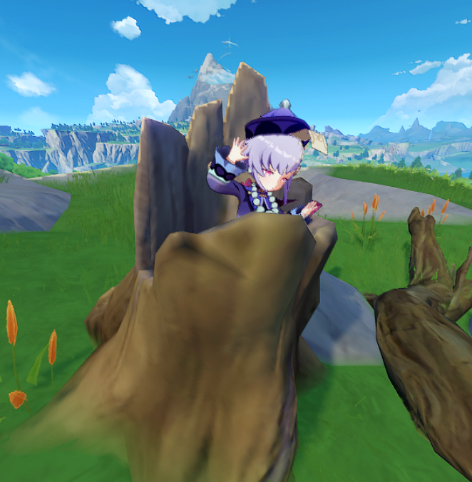 qiqi in a tree Genshin Impact | HoYoLAB