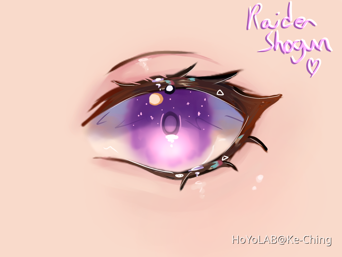 Raiden Shogun eye 💜 Genshin Impact | HoYoLAB