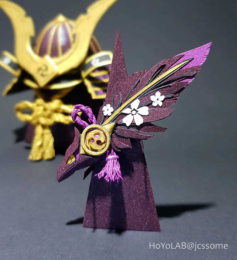 [papercraft] Emblem of Severed Fate- Sundered Feather Genshin Impact ...