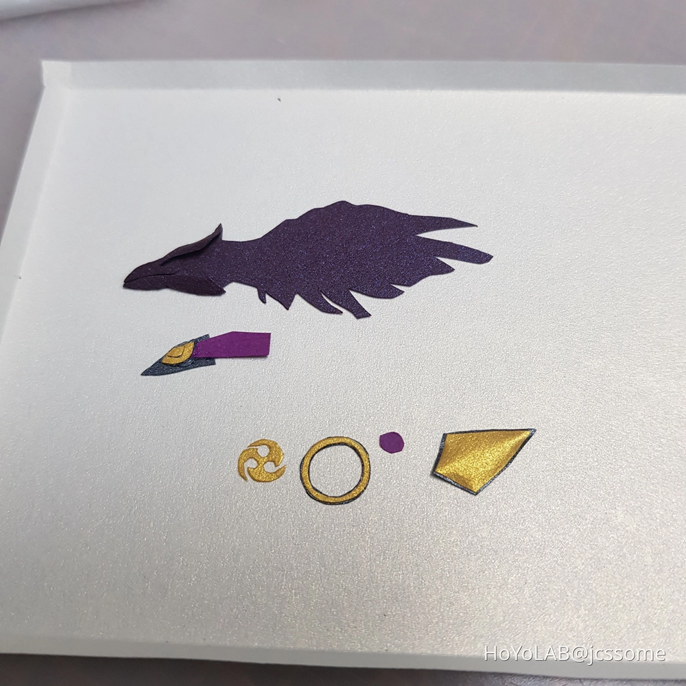 [papercraft] Emblem of Severed Fate- Sundered Feather Genshin Impact ...