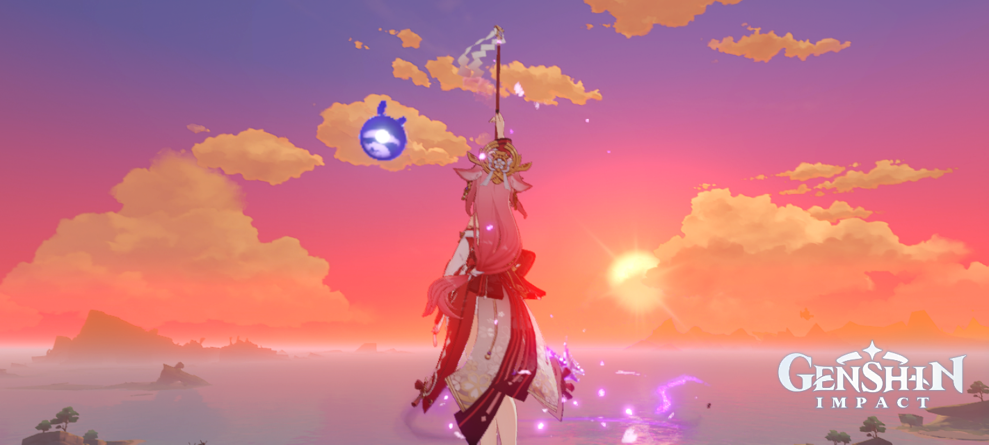 Beautiful Inazuma sunset 💜 Genshin Impact | HoYoLAB