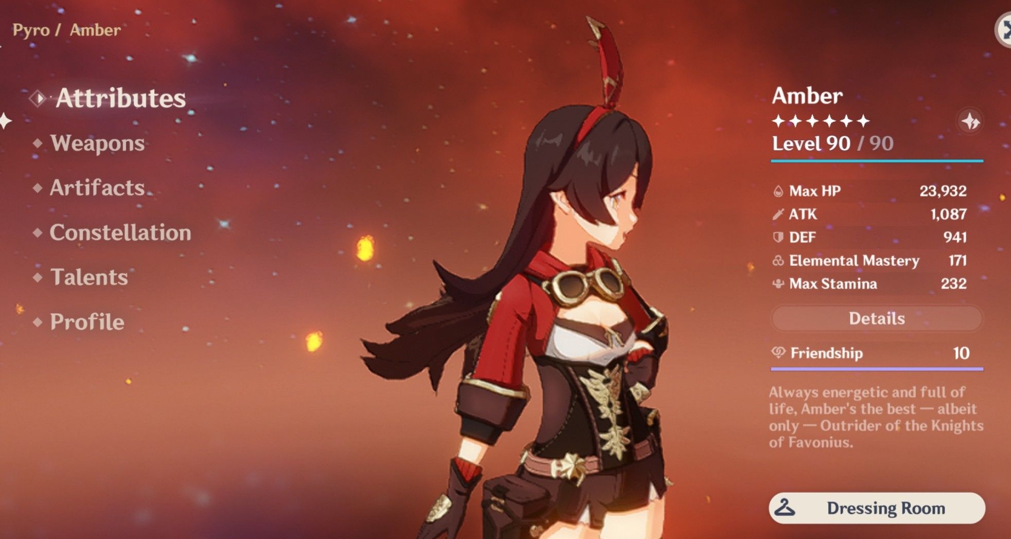 My Amber Build because idk what to do Genshin Impact | HoYoLAB